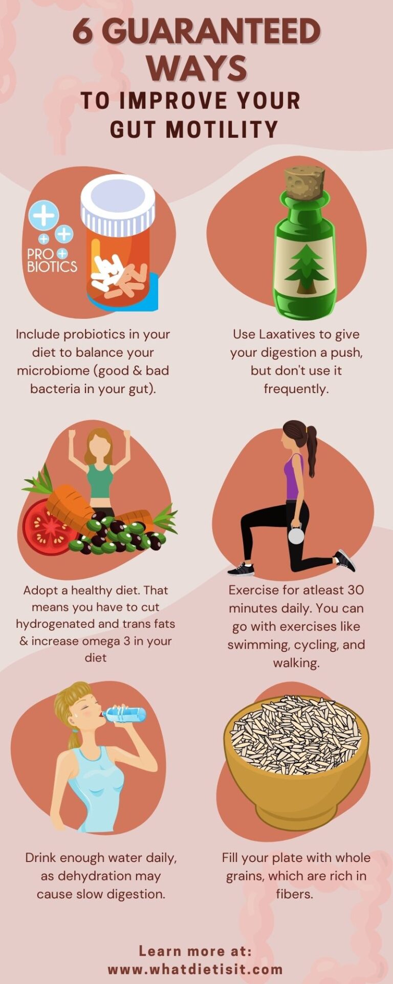 6 Guaranteed Ways to Improve Gut Motility - What Diet Is It