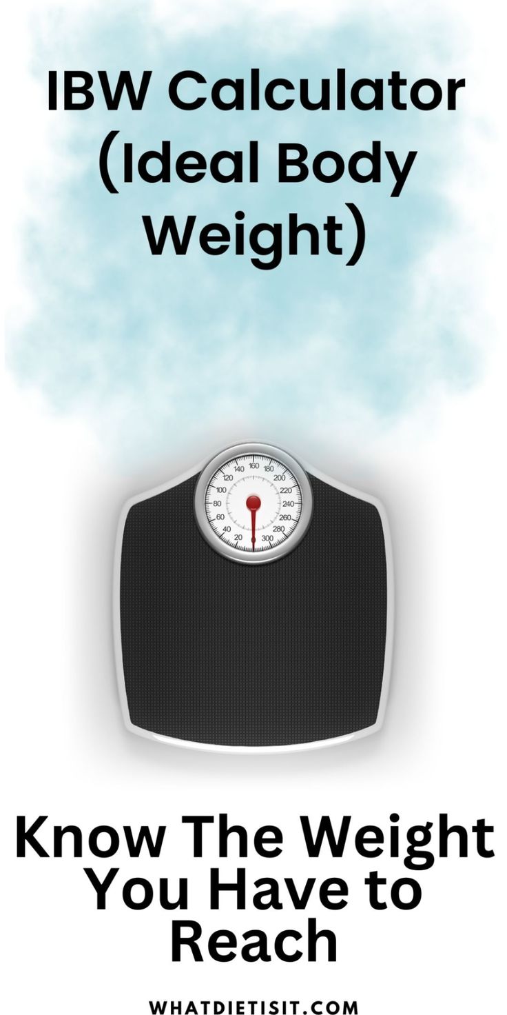 IBW Calculator (Ideal Body Weight) - What Diet Is It